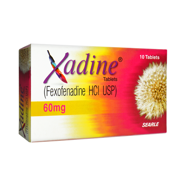 XADINE 60MG TAB - Pack Size X 10 - Khalid Pharmacy | Online Pharmacy in ...
