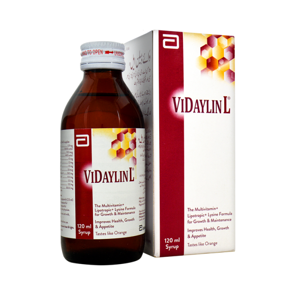 VIDAYLIN L 120ML SYP - Pack Size X 1 - Khalid Pharmacy | Online ...