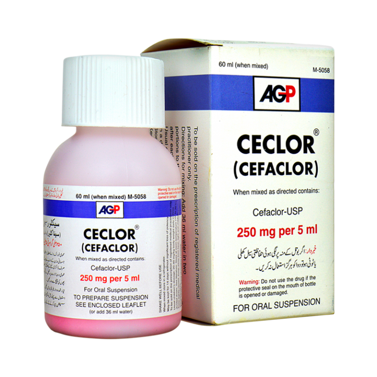 CECLOR 250MG 60ML SUSP - Pack Size X 1 - Khalid Pharmacy | Online ...