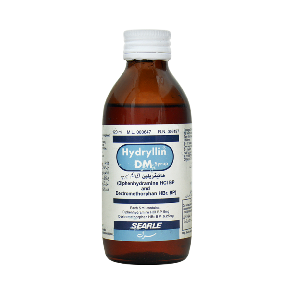 HYDRYLLIN DM 120ML SYP - Pack Size X 1 - Khalid Pharmacy | Online ...