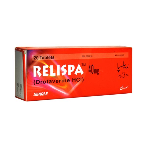 RELISPA 40MG TAB - Pack Size X 20 - Khalid Pharmacy | Online Pharmacy ...