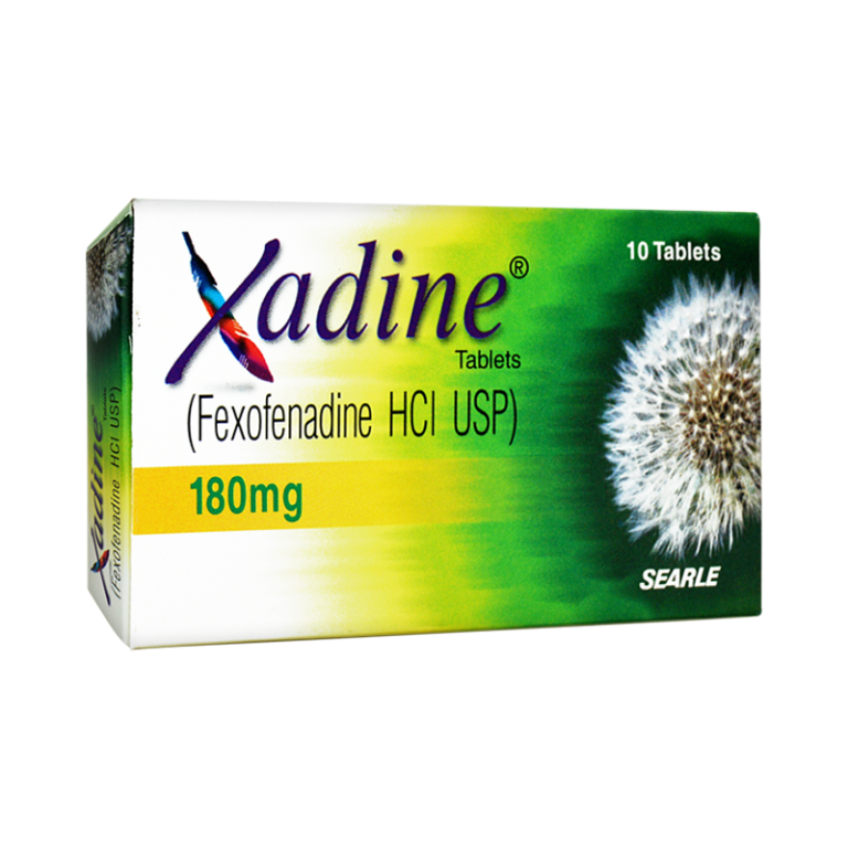 XADINE 180MG TAB - Pack Size X 10 - Khalid Pharmacy | Online Pharmacy ...
