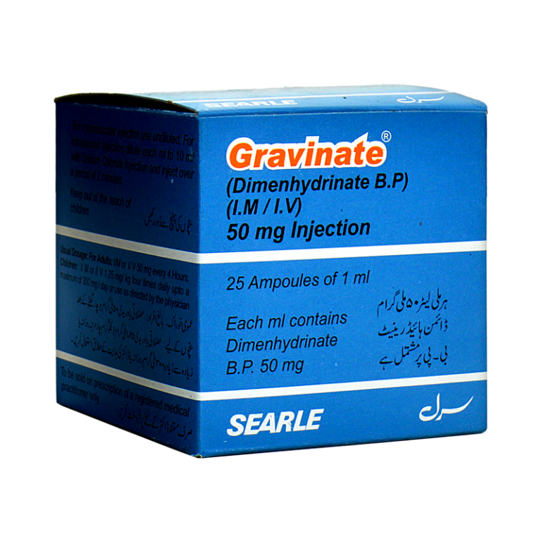 GRAVINATE INJ - Pack Size X 25 - Khalid Pharmacy | Online Pharmacy in ...