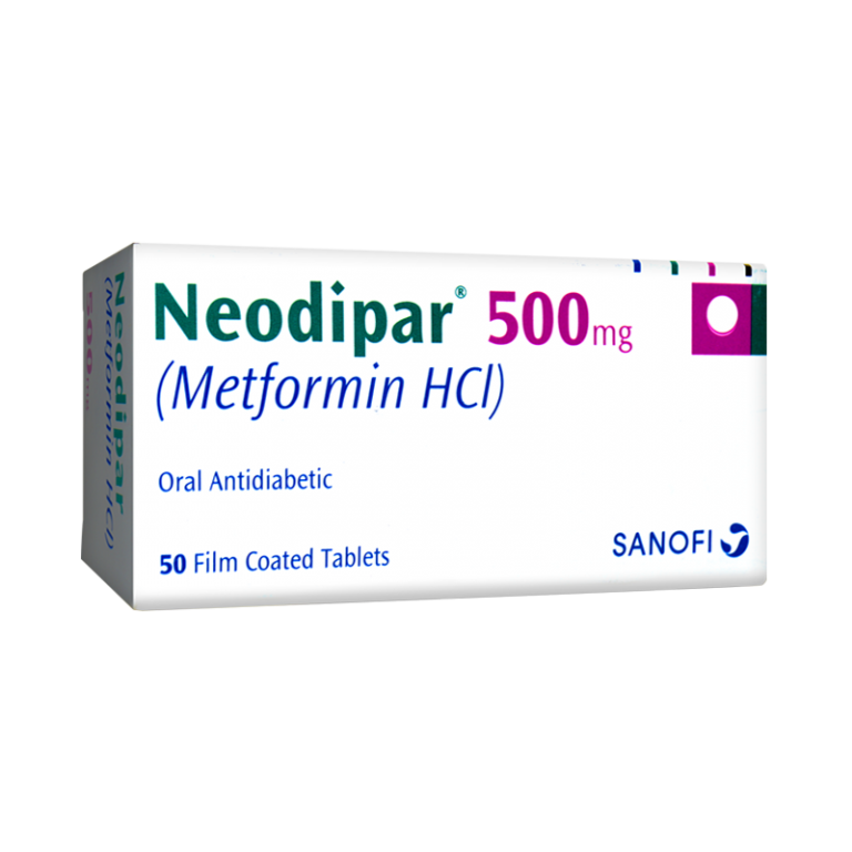 NEODIPAR 500MG TAB - Pack Size X 50 - Khalid Pharmacy | Online Pharmacy ...