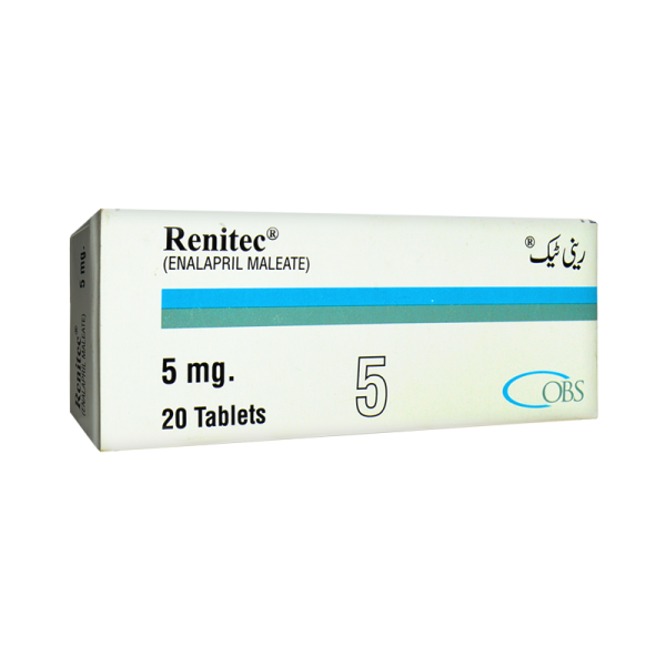 RENITEC 5MG TAB - Pack Size X 20 - Khalid Pharmacy | Online Pharmacy in ...