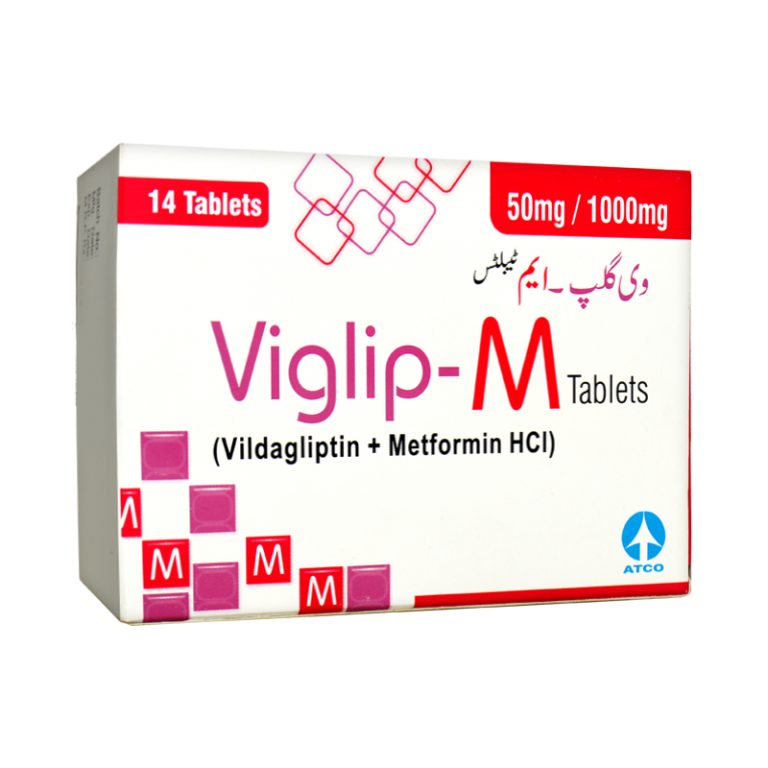 VIGLIP M 50MG/1000MG TAB - Pack Size X 14 - Khalid Pharmacy | Online ...