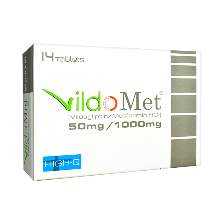 VILDOMET 50/1000MG TAB - Pack Size X 14 - Khalid Pharmacy | Online ...