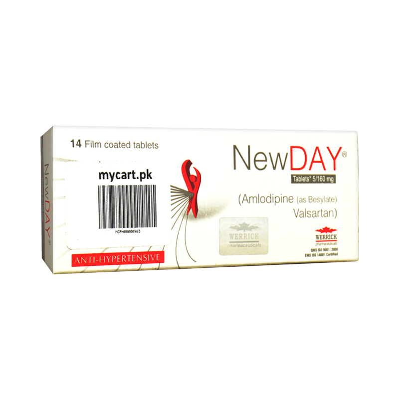 NEWDAY TAB 5/160MG - Pack Size X 14 - Khalid Pharmacy | Online Pharmacy ...