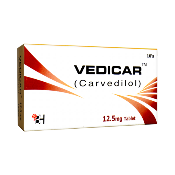 VEDICAR 12.5MG TAB - Pack Size X 10 - Khalid Pharmacy | Online Pharmacy ...