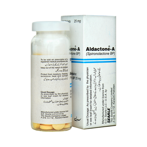 ALDACTONE A 25MG TAB - Pack Size X 100 - Khalid Pharmacy | Online ...