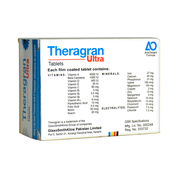 THERAGRAN ULTRA TAB - Pack Size X 30 - Khalid Pharmacy | Online ...