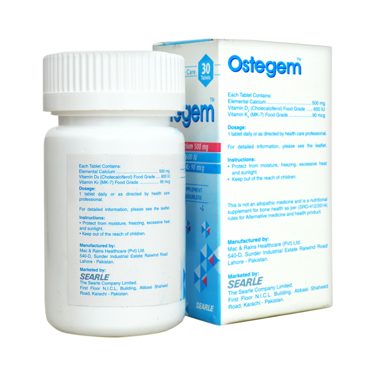 OSTEGEM TAB - Pack Size X 30 - Khalid Pharmacy | Online Pharmacy in ...