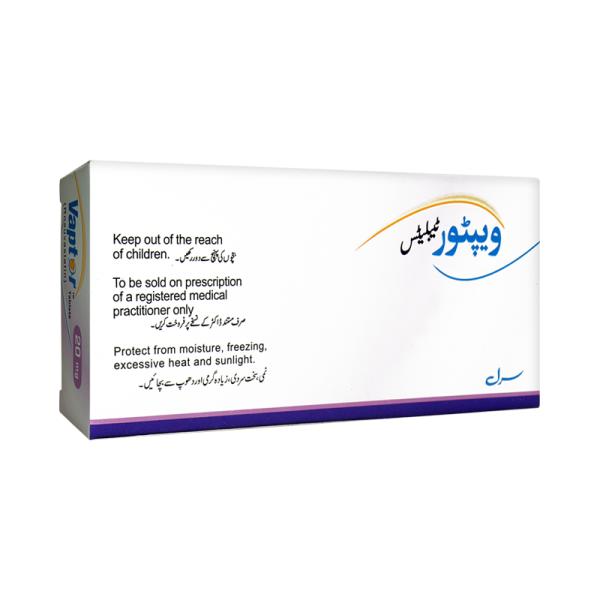 VAPTOR 20MG TAB - Pack Size X 10 - Khalid Pharmacy | Online Pharmacy in ...