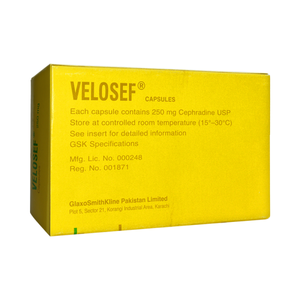 VELOSEF 250MG CAP - Pack Size X 12 - Khalid Pharmacy | Online Pharmacy ...