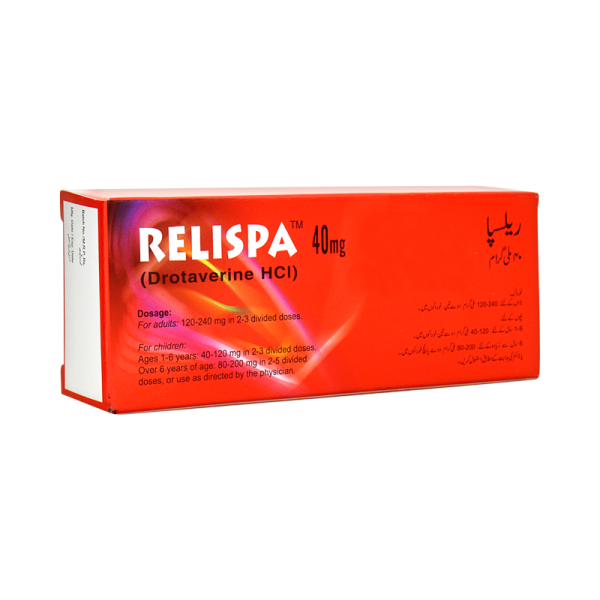 RELISPA 40MG TAB - Pack Size X 20 - Khalid Pharmacy | Online Pharmacy ...