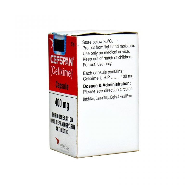 CEFSPAN 400MG CAP - Pack Size X 5 - Khalid Pharmacy | Online Pharmacy ...