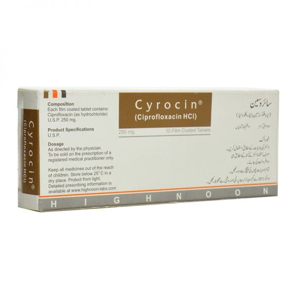 CYROCIN 250MG TAB - Pack Size X 10 - Khalid Pharmacy | Online Pharmacy ...