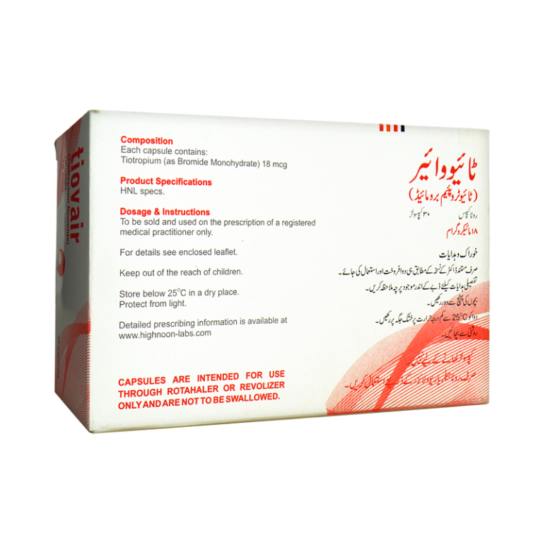 TIOVAIR 18MCG CAP - Pack Size X 30 - Khalid Pharmacy | Online Pharmacy ...