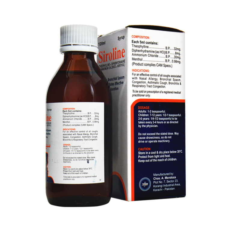 SIROLINE 120ML SYP - Pack Size X 1 - Khalid Pharmacy | Online Pharmacy ...
