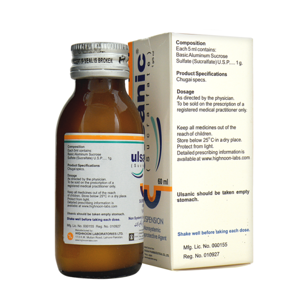 ULSANIC 60ML SUSP - Pack Size X 1 - Khalid Pharmacy | Online Pharmacy ...