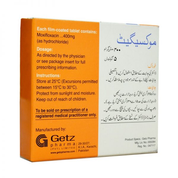 MOXIGET 400MG TAB - Pack Size X 5 - Khalid Pharmacy | Online Pharmacy ...