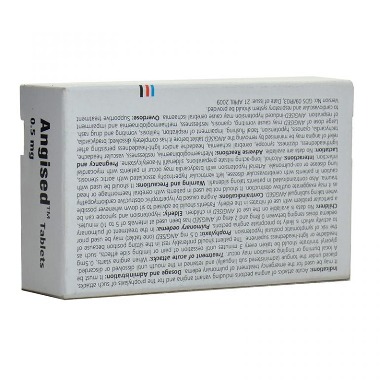 ANGISED TAB - Pack Size X 30 - Khalid Pharmacy | Online Pharmacy in ...