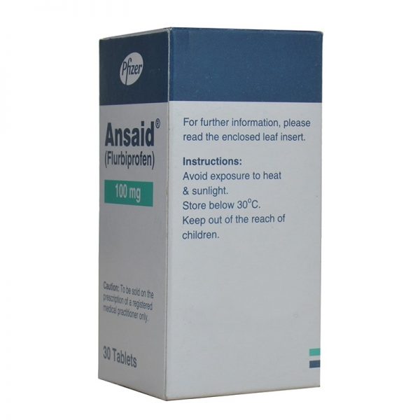 ANSAID 100MG TAB - Pack Size X 30 - Khalid Pharmacy | Online Pharmacy ...