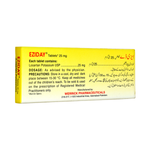 EZIDAY 25MG TAB - Pack Size X 20 - Khalid Pharmacy | Online Pharmacy in ...