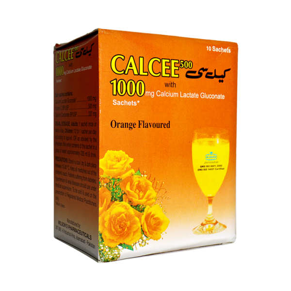 CALCEE 500 SACHET - Pack Size X 10 - Khalid Pharmacy | Online Pharmacy ...