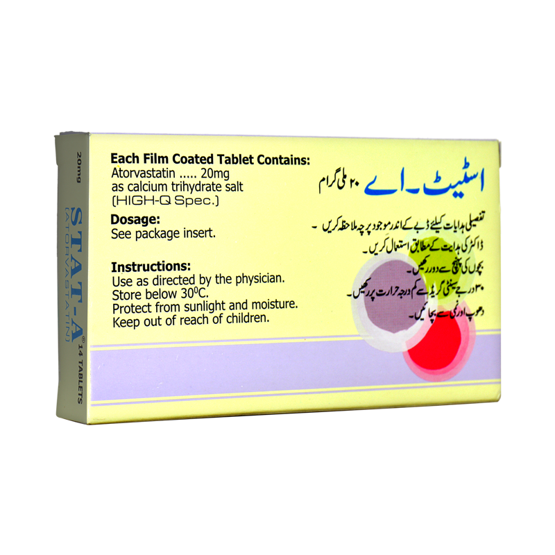 STAT A 20MG TAB - Pack Size X 14 - Khalid Pharmacy | Online Pharmacy in ...