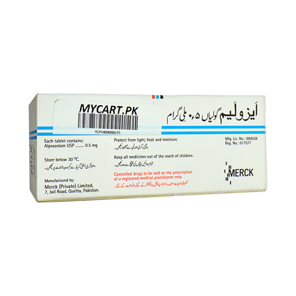 AZOLAM 0.5MG TAB - Pack Size X 30 - Khalid Pharmacy | Online Pharmacy ...