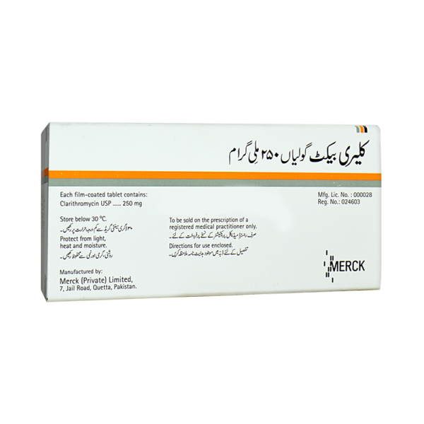 KLARIBACT 250MG TAB (MARKER) - Pack Size X 10 - Khalid Pharmacy ...