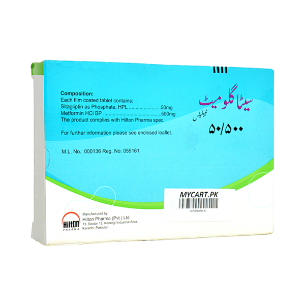 SITAGLU MET 50/500MG TAB - Pack Size X 14 - Khalid Pharmacy | Online ...