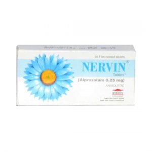 NERVIN 0.25MG TAB - Pack Size X 30 - Khalid Pharmacy | Online Pharmacy in Lahore, Pakistan