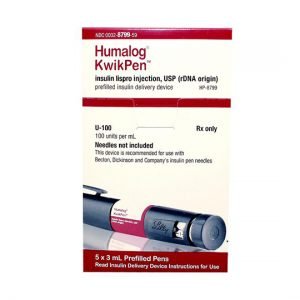 HUMALOG KWIKPEN 100UML INSULIN - Pack Size X 5 - Khalid Pharmacy | Online Pharmacy in Lahore ...