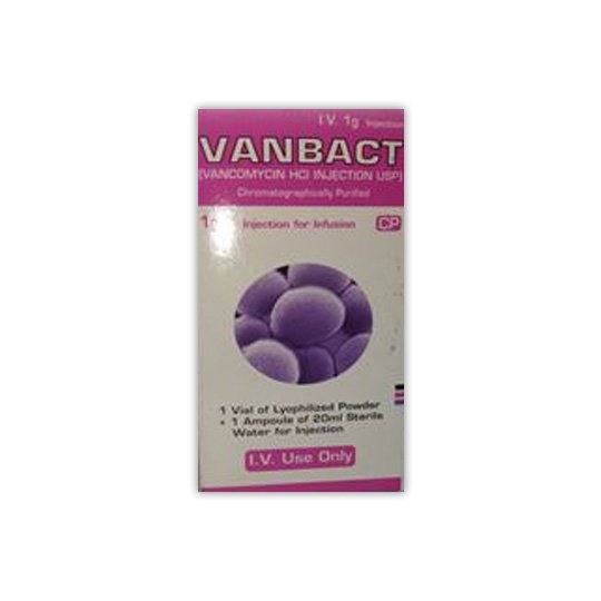 VANBACT 1GM INJ - Pack Size X 1 - Khalid Pharmacy | Online Pharmacy in ...