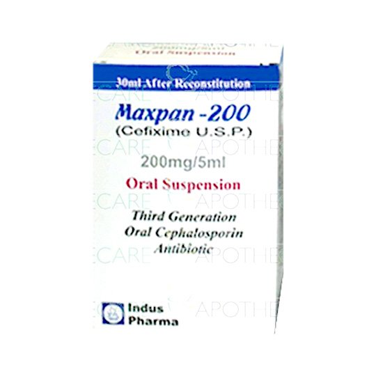 MAXPAN 200MG SUSPENSION - Pack Size X 1 - Khalid Pharmacy | Online ...