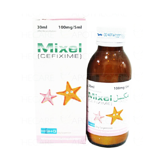 MIXEL 100MG/5ML SUSP - Pack Size X 1 - Khalid Pharmacy | Online Pharmacy in Lahore, Pakistan
